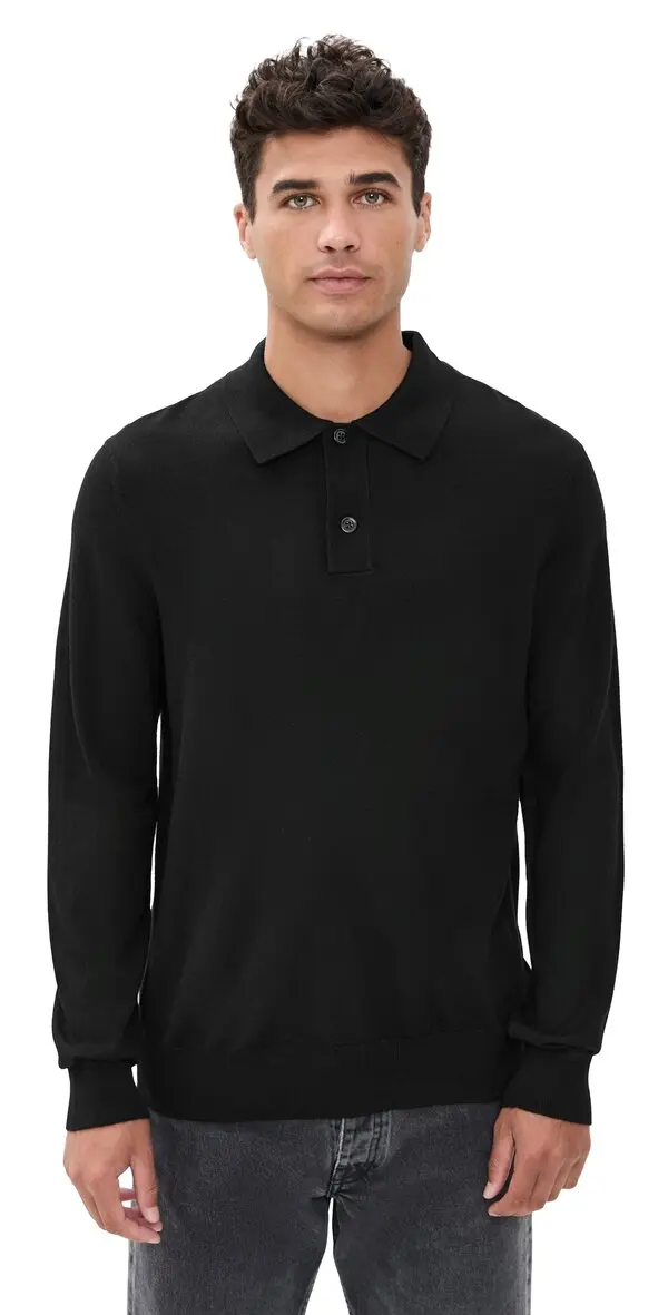 Nn07 Serge Polo Sweater - Black