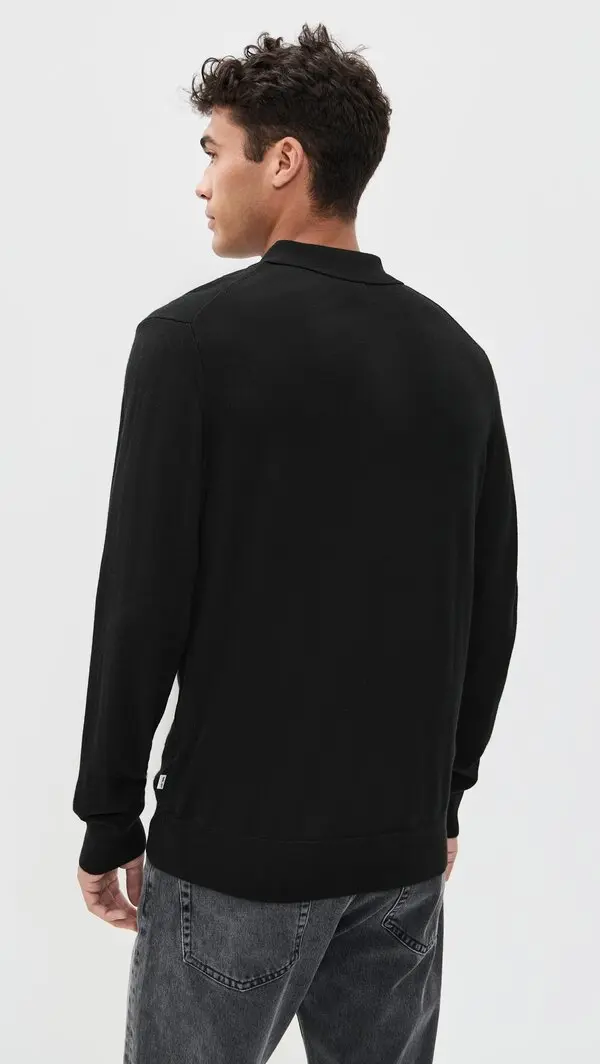 Nn07 Serge Polo Sweater - Black