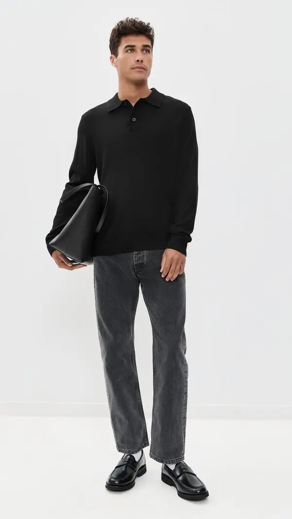 Nn07 Serge Polo Sweater - Black