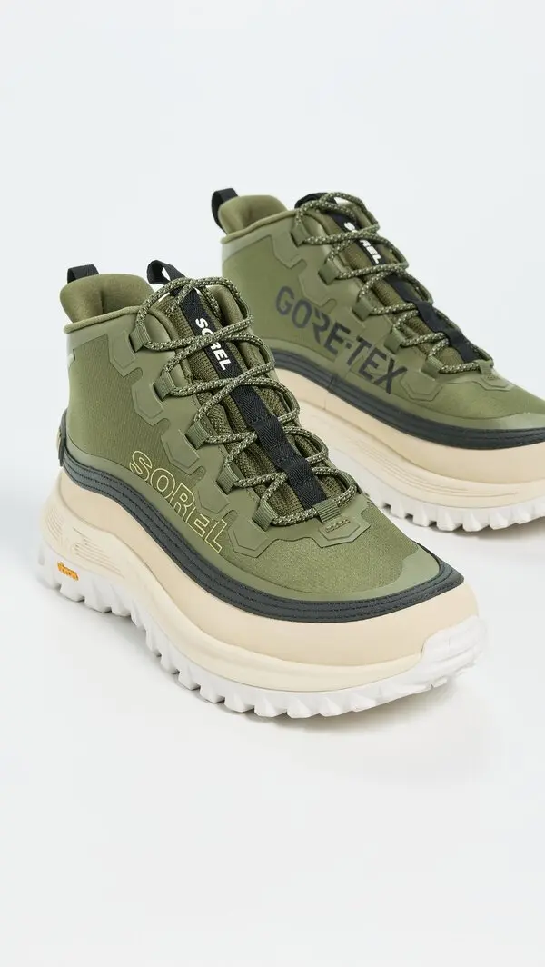 Sorel Callsign Horizon Mid Gtx Sneakers - Utility Green/honey White