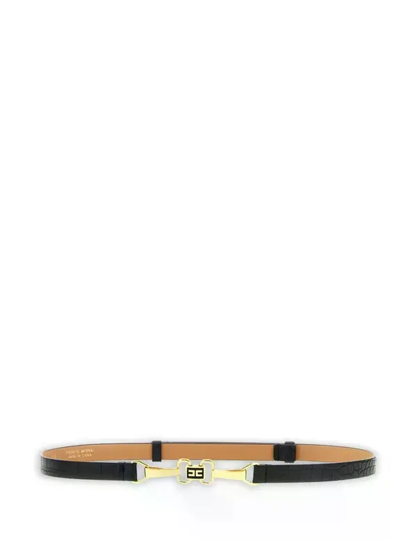 Elisabetta Franchi Logo-buckle Belt - Black