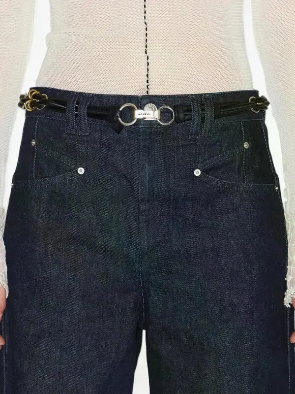 Isabel Marant Étoile Mina Leather Belt - Black