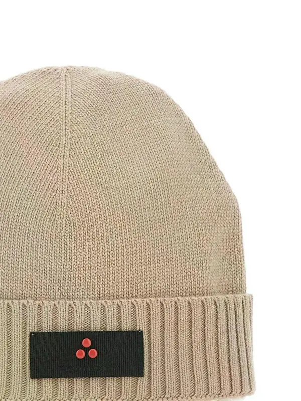 Peuterey Logo Beanie - Neutrals