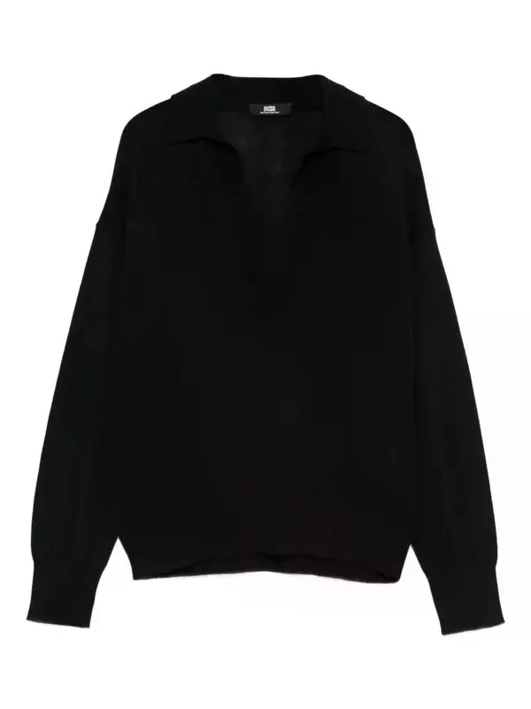 Alpha Studio V-neck Polo Sweater