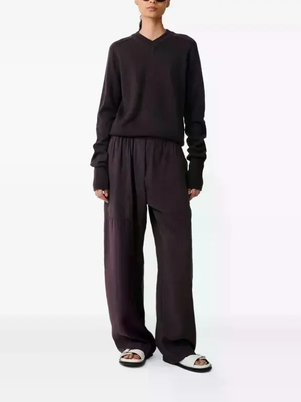 Studio Nicholson Inverness V-neck Sweater - Brown