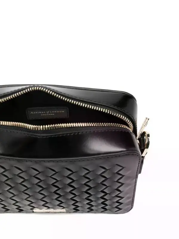 ASPINAL OF LONDON Woven Camera Bag - Black