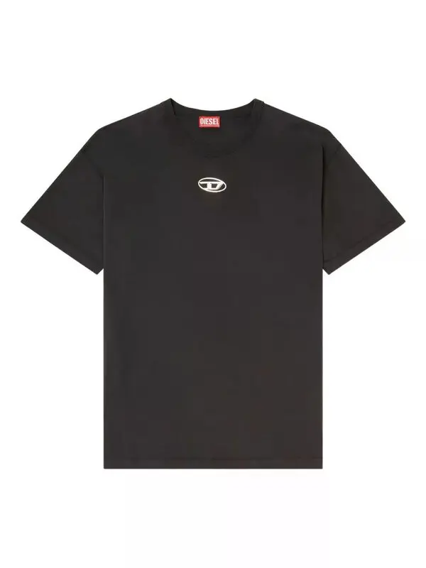 DIESEL® T-norm-lod Logo-detail T-shirt - Black