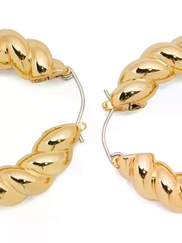 Eddie Borgo Rope Hoop Earrings - Gold