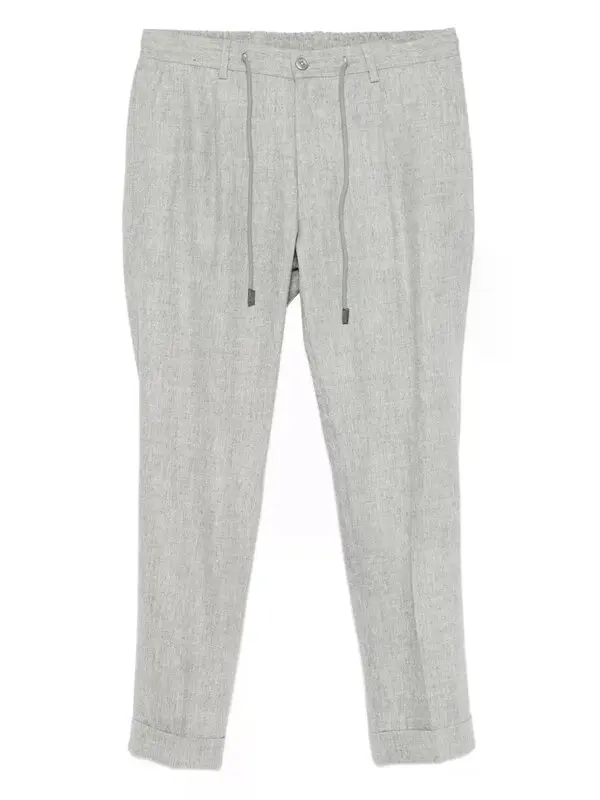 GRAN SASSO Drawstring-waist Trousers - Grey