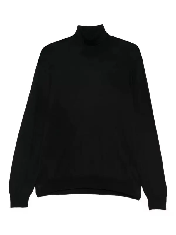 GIUUNO Roll-neck Sweater - Black