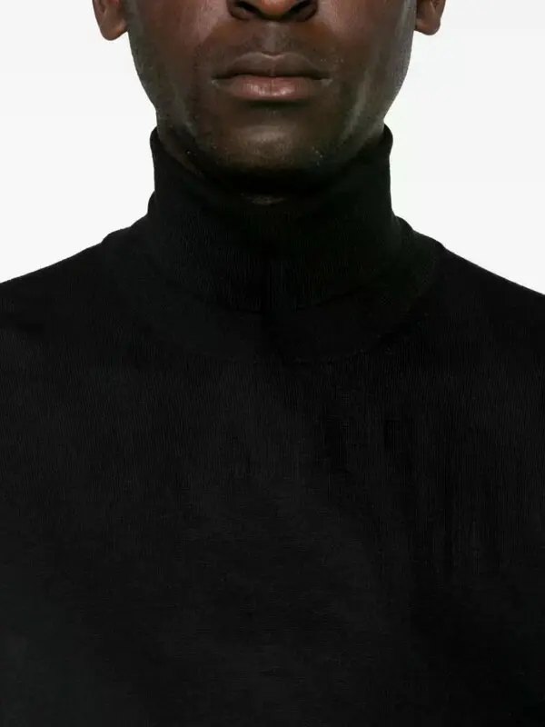 GIUUNO Roll-neck Sweater - Black