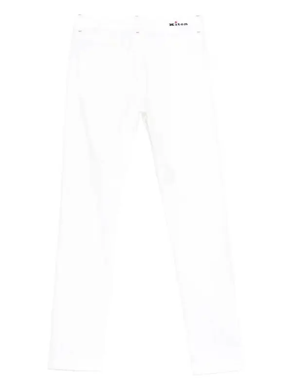 Kiton Cotton Straight Trousers
