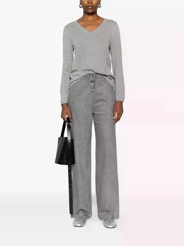 GRAN SASSO Drawstring-waist Trousers - Grey