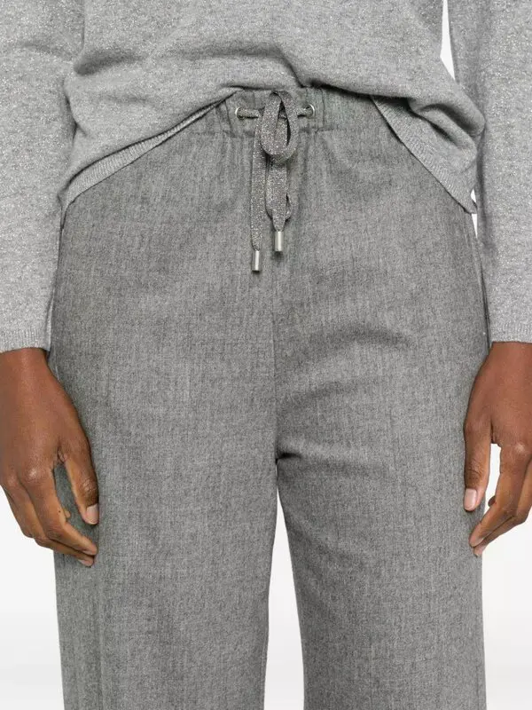 GRAN SASSO Drawstring-waist Trousers - Grey