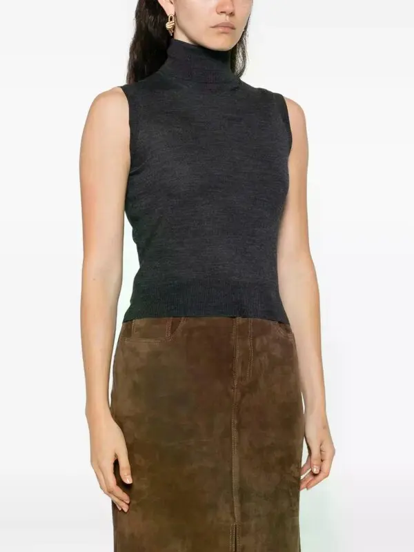 GOES BOTANICAL Sleeveless Roll-neck Top
