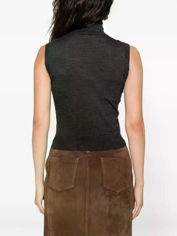 GOES BOTANICAL Sleeveless Roll-neck Top