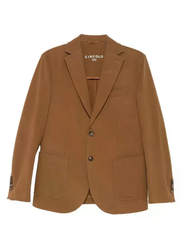 CIRCOLO 1901 Single-breasted Blazer - Brown