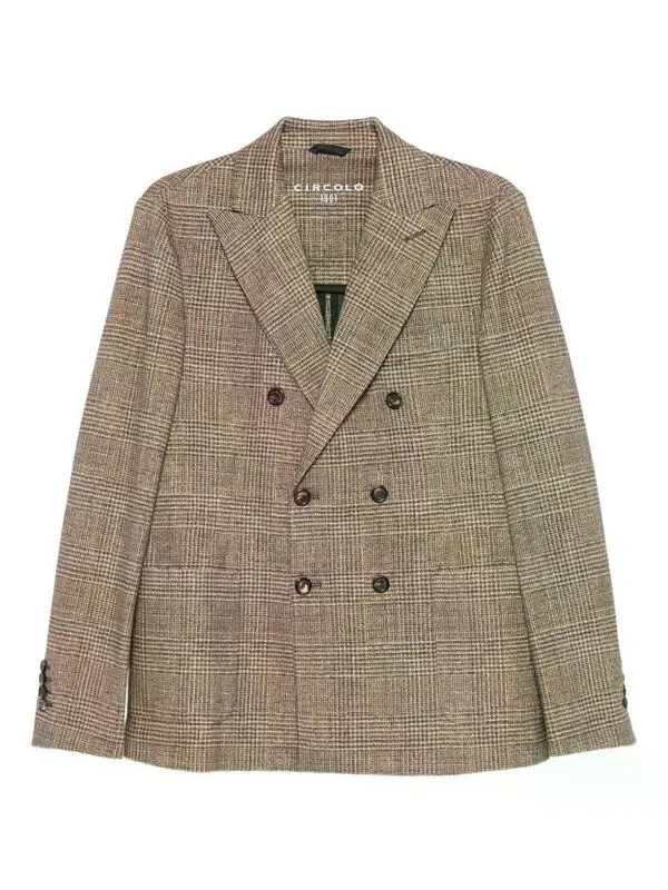 CIRCOLO 1901 Double-breasted Blazer - Brown