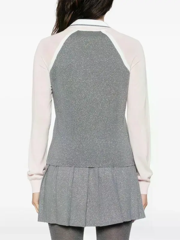Casablanca Tennis Long-sleeved Polo Top