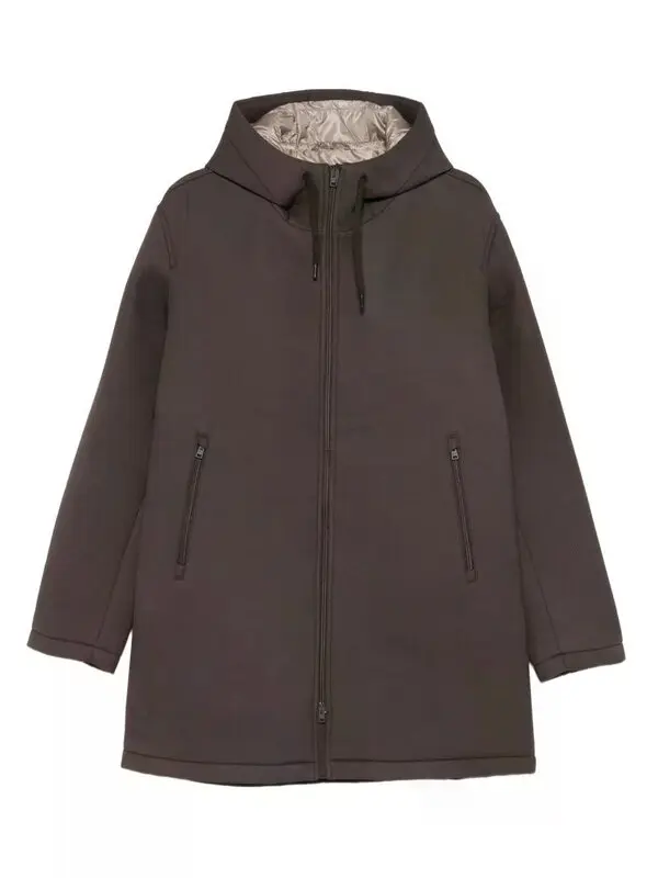 Herno Hooded Zip-up Coat