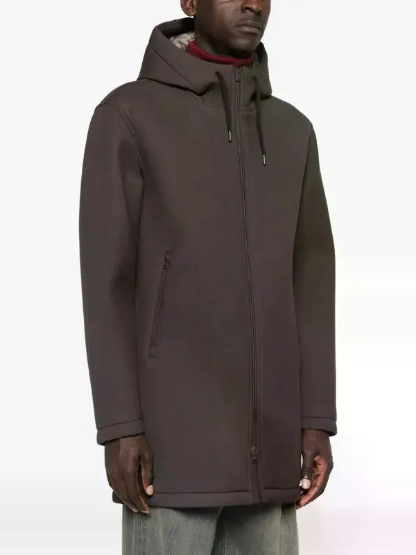 Herno Hooded Zip-up Coat