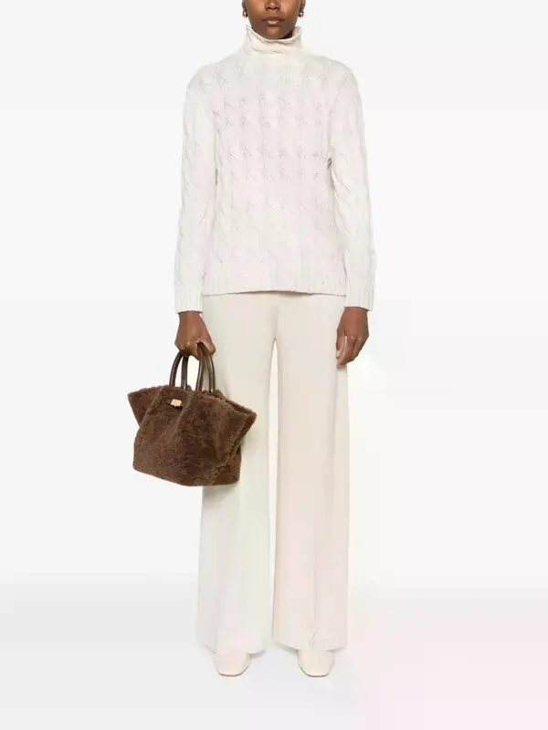 GRAN SASSO Wide-leg Trousers - Neutrals