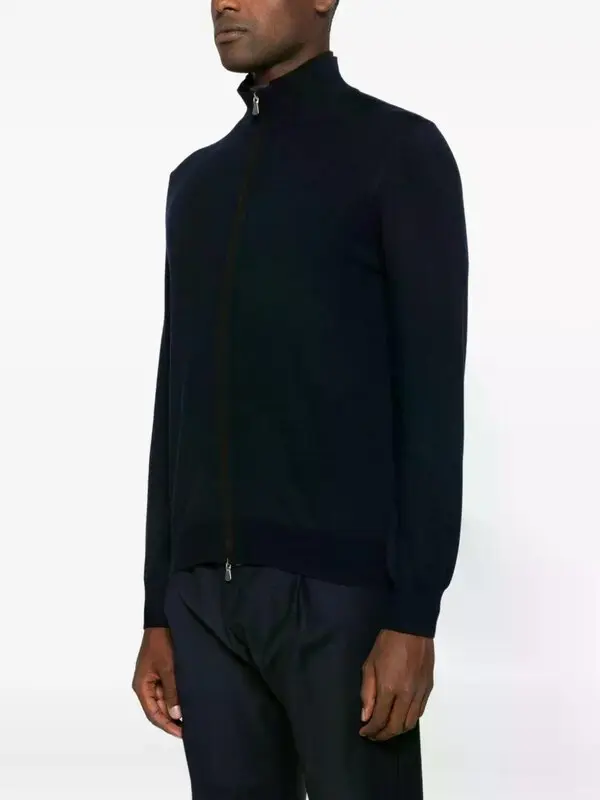 GRAN SASSO Zip-up Wool Cardigan