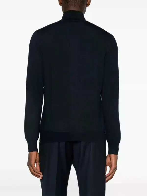 GRAN SASSO Zip-up Wool Cardigan