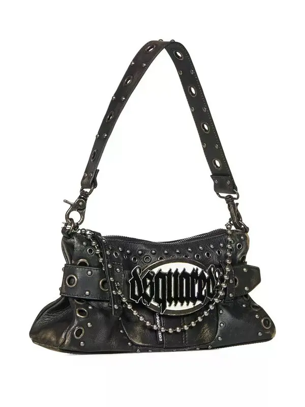 Dsquared2 Eyelet Studded Shoulder Bag