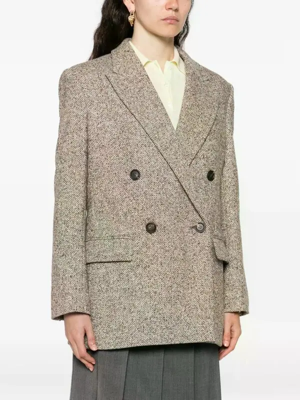 Brunello Cucinelli Double-breasted Tweed Jacket