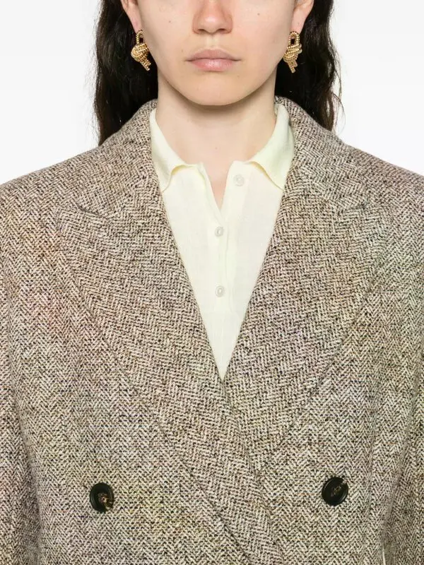 Brunello Cucinelli Double-breasted Tweed Jacket