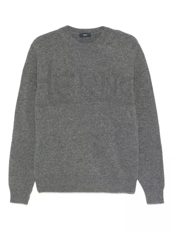 Herno Logo-embossed Crew-neck Sweater