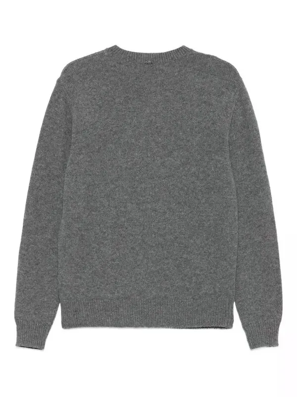 Herno Logo-embossed Crew-neck Sweater