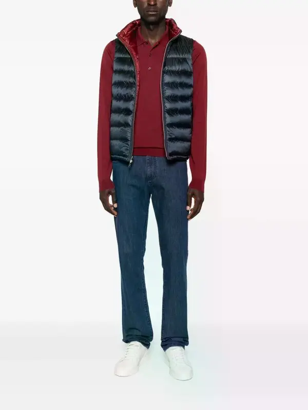 John Smedley Buttoned Polo Shirt - Red