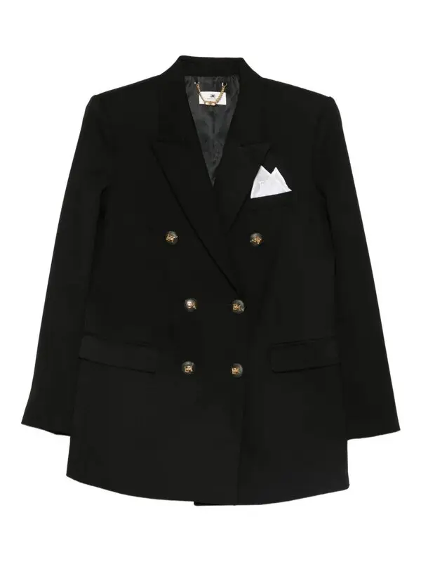 Elisabetta Franchi Double-breasted Blazer - Black