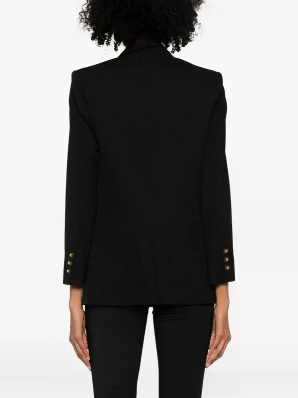 Elisabetta Franchi Double-breasted Blazer - Black