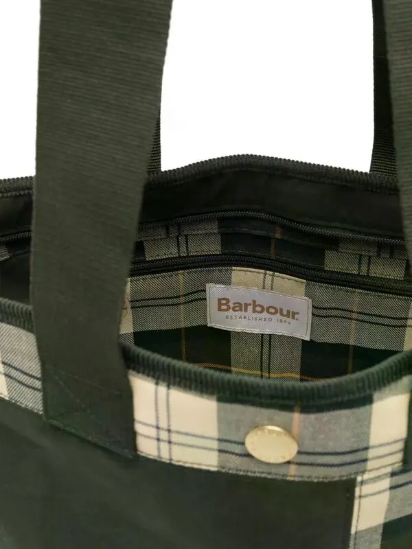 Barbour Check-patterned Tote Bag
