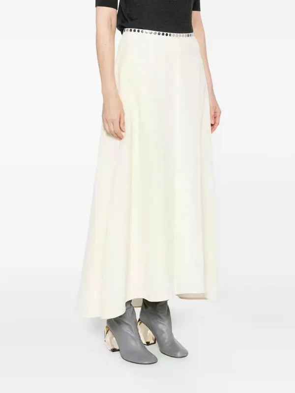 JIL SANDER Buttoned-waist Skirt - Neutrals