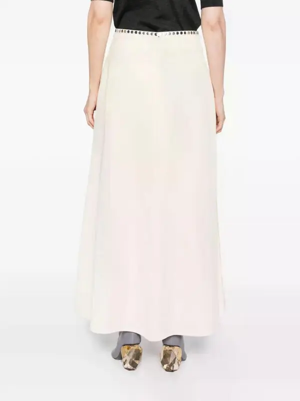 JIL SANDER Buttoned-waist Skirt - Neutrals