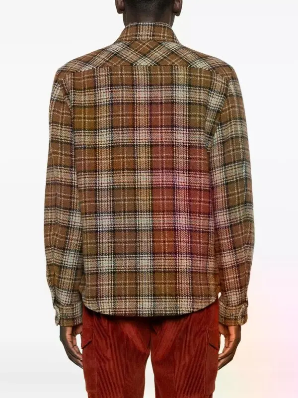 Moncler Check Pocket Shirt - Brown