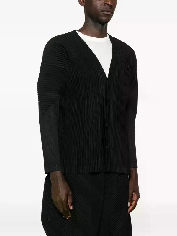 Issey Miyake Button-up Cardigan - Black