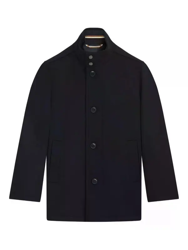 BOSS Wool High-neck Coat