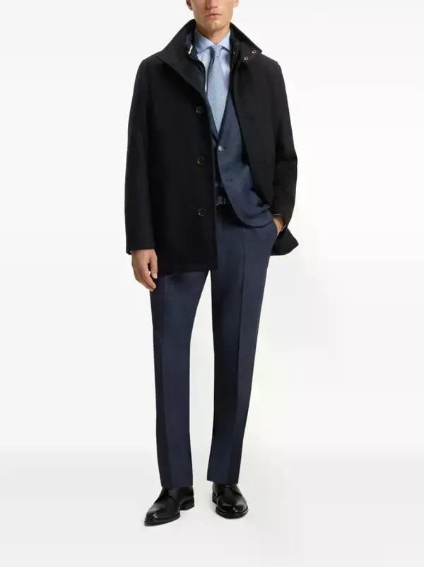 BOSS Wool High-neck Coat