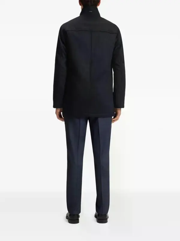 BOSS Wool High-neck Coat