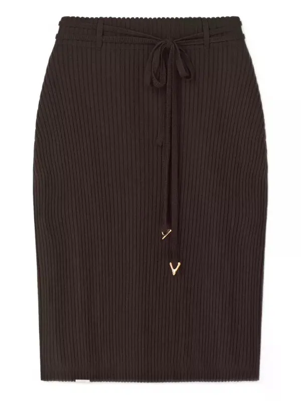 AERON Wool Blend Midi Skirt