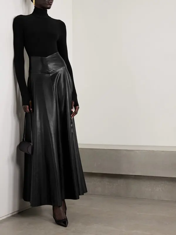 Norma Kamali Pu Maxi Skirt