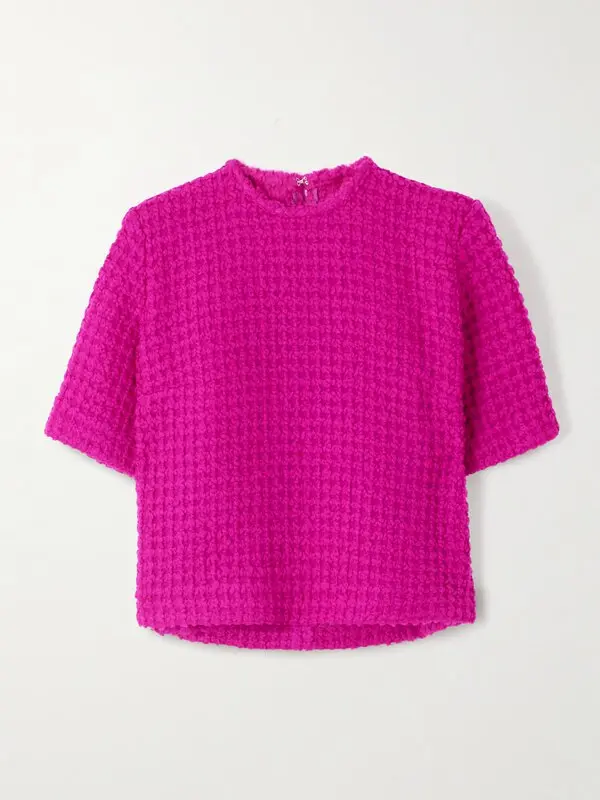 LIBEROWE Chambers Wool-blend Bouclé T-shirt