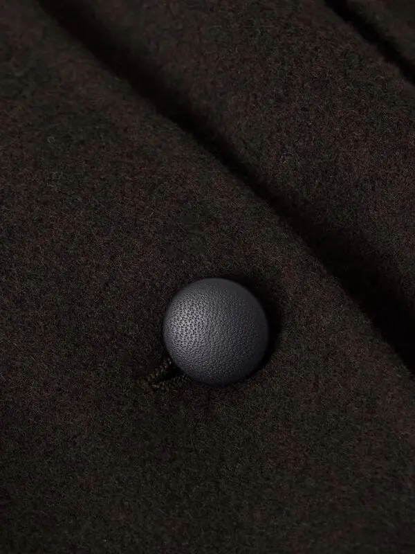 LIBEROWE Cashmere Coat With Scarf Detail