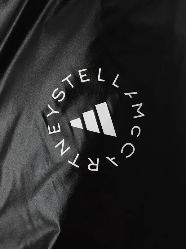 Adidas By Stella McCartney Hooded Padded Quilted Recycled Shell Jacket - Black