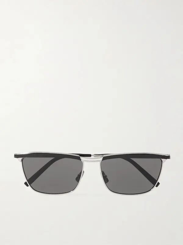 Saint Laurent Joe D-frame Sunglasses - Silver